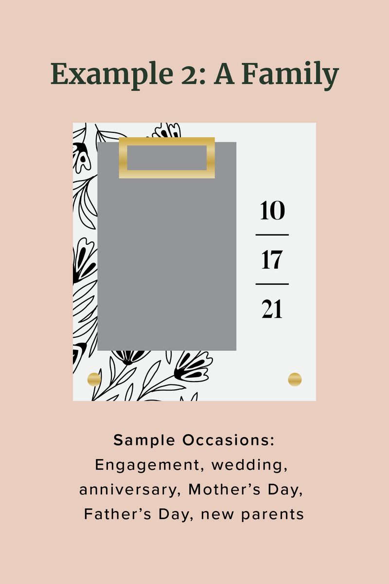 Special Day Floral Personalized Wood Picture Frame | Hereafter