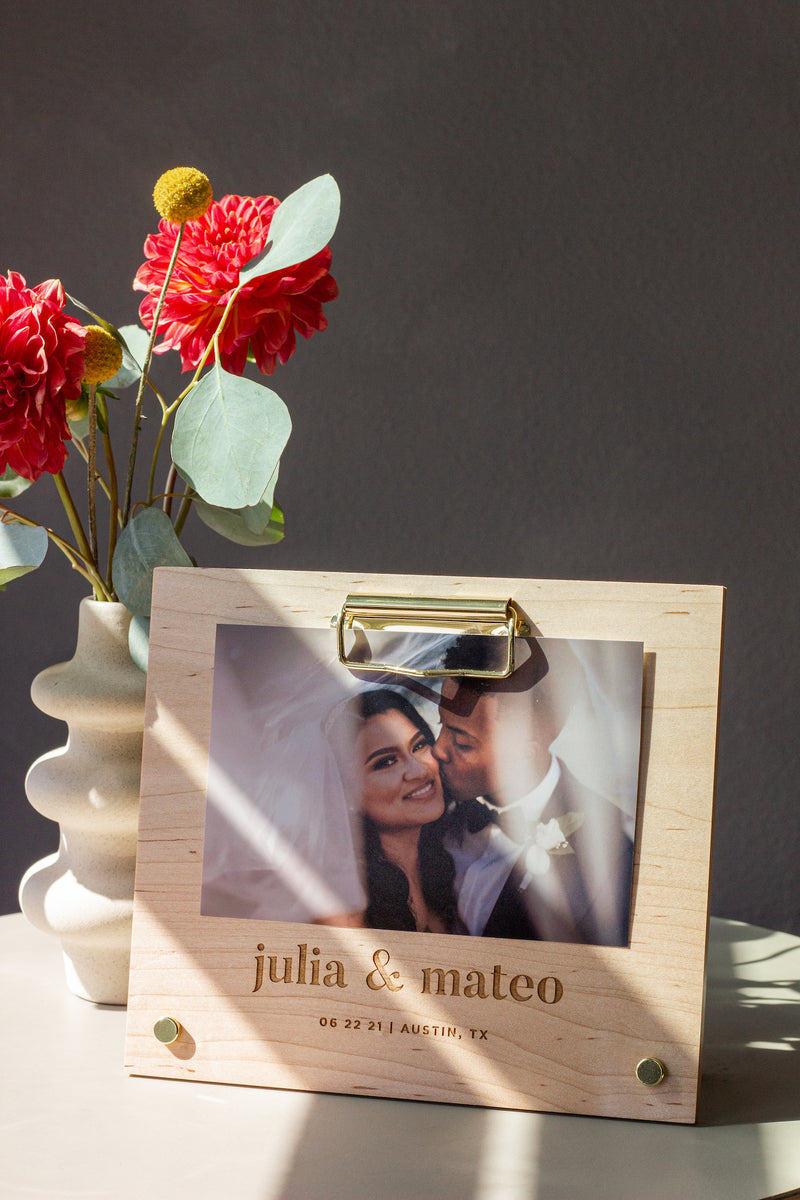 Storybook Personalized Wood Picture Frame | Wedding Gifts | Hereafter