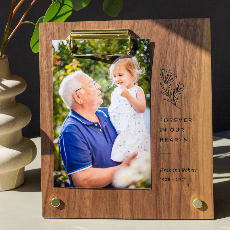Memorial Personalized Wood Picture Frame | Memorial Gifts | Hereafter